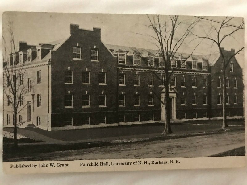 Vintage Postcard 1907-1915 Fairchild Hall University of New Hampshire ...