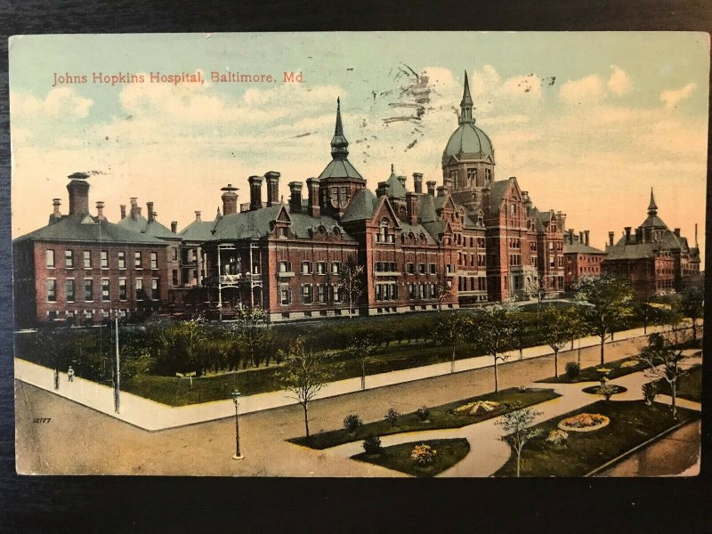 Vintage Postcard 1914 John Hopkins Hospital Baltimore Maryland | United ...
