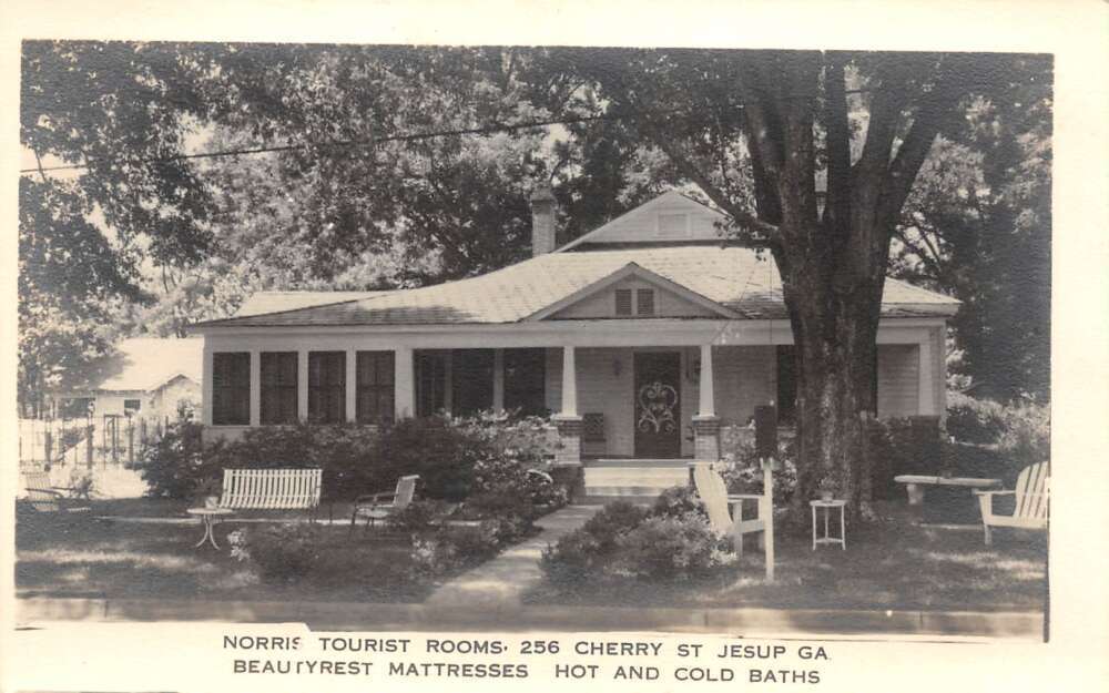 Jesup Georgia Norris Tourist Rooms Real Photo Vintage Postcard AA60831 ...