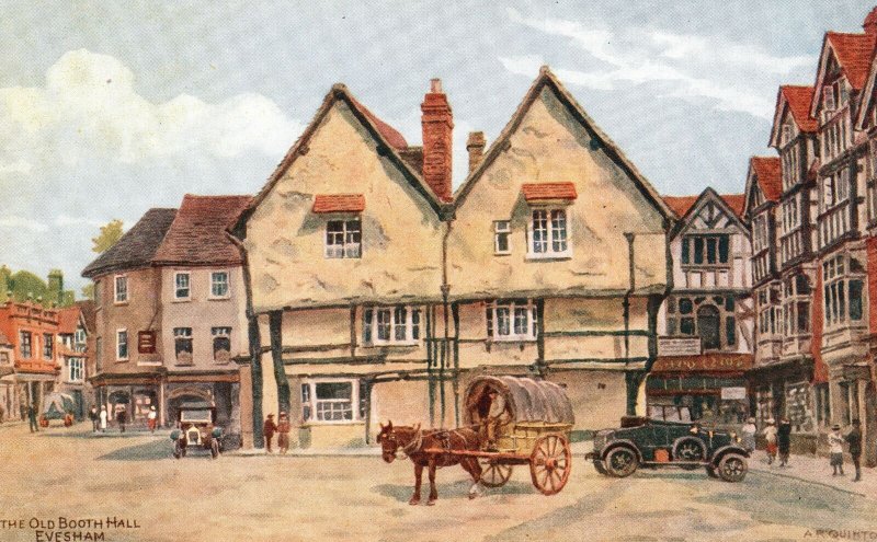 Vintage Postcard 1910's The Old Booth Hall Evesham England J. Salmon ...
