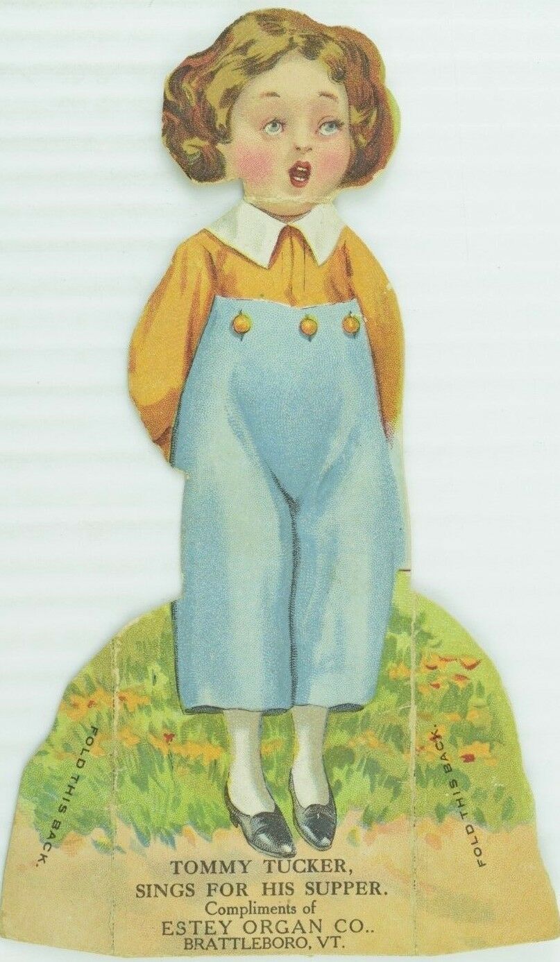 1880's-90's Tommy Tucker Paper Doll Toy Set Estey Organ Co. Victorian ...