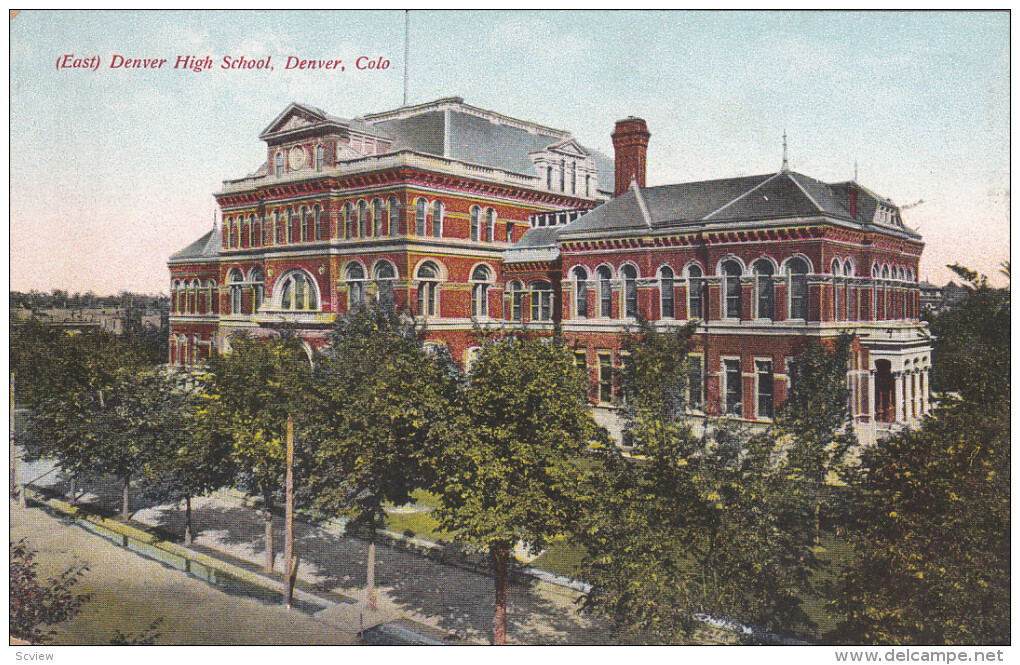 DENVER, Colorado, 1900-1910's; East View, Denver High School | United ...