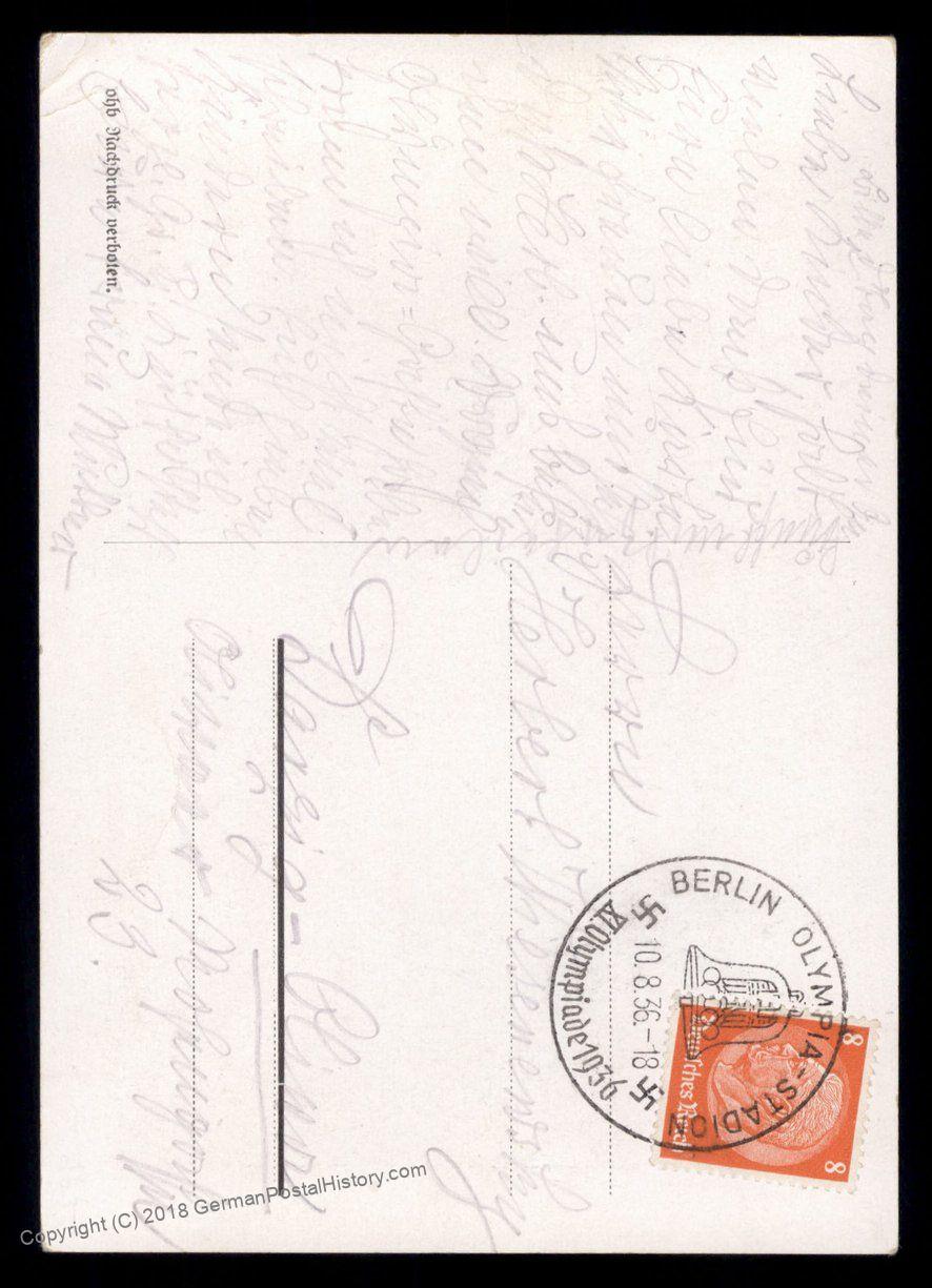 3rd Reich 1933 1936 Waffen SS RAD SA Propaganda Card Olympics Berlin ...