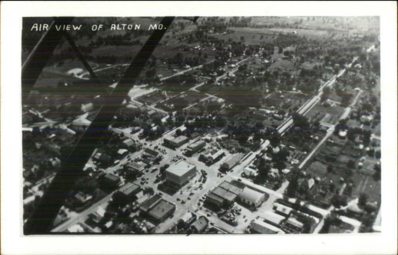 Alton MO Aerial View Real Photo Postcard | United States - Missouri ...