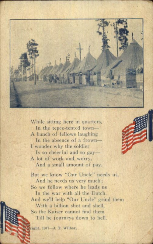 WWI US Army Propaganda Poem About Kaiser Held Until Safe Arrival of ...