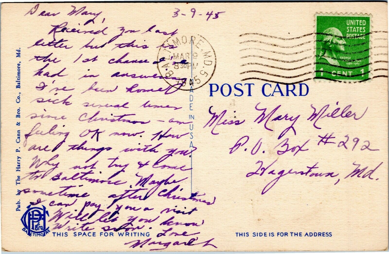 City Hall and Business Section Skyline By Night, Baltimore Maryland ...