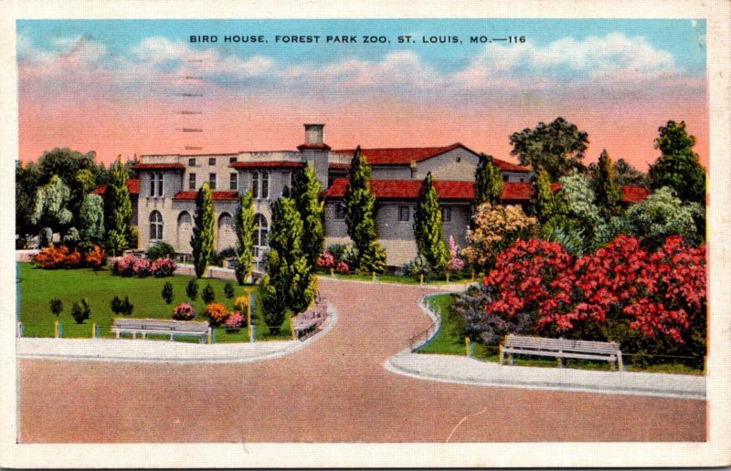 Missouri St Louis Forest Park Zoo The Bird House 1937 | United States ...
