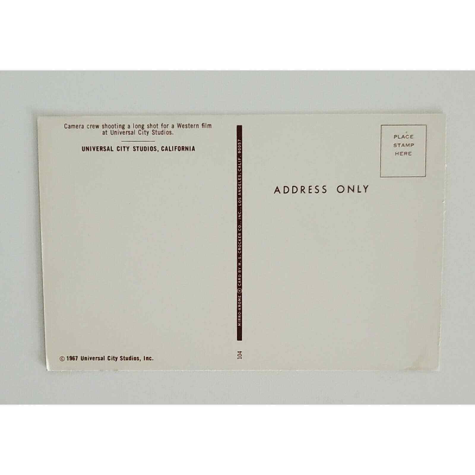 1967 Movie Camera Crew Western Film Shoot Universal City Studios CA ...