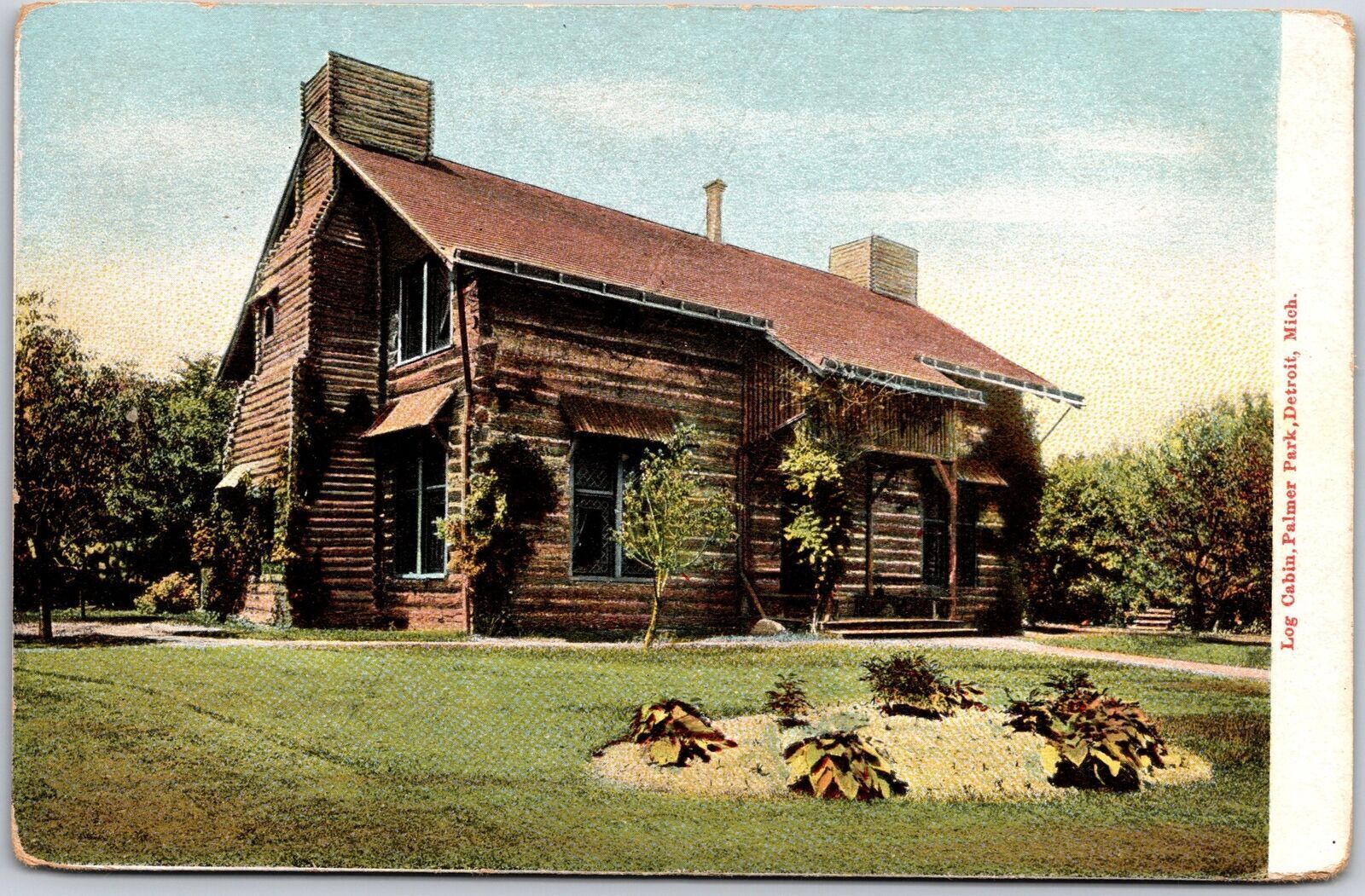 Log Cabin Palmer Park Detroit Michigan Grounds & Historical Structure ...