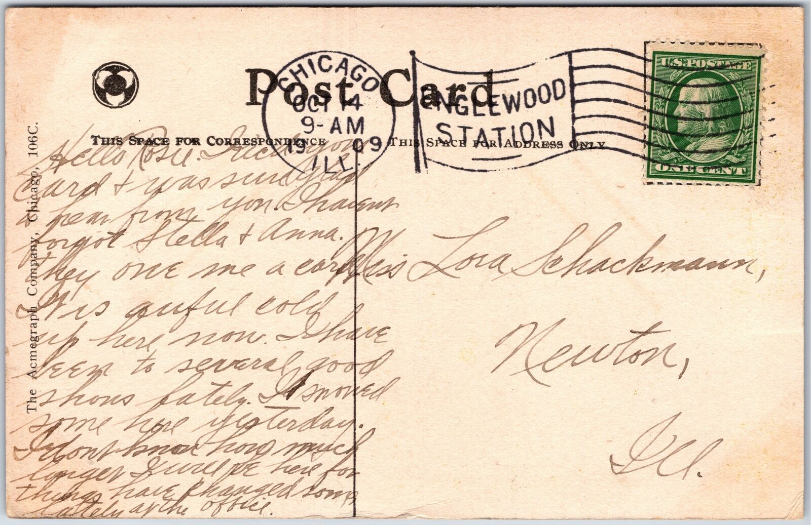 Vintage Postcard Street Scene Madison Looking East From Dearborn ST ...