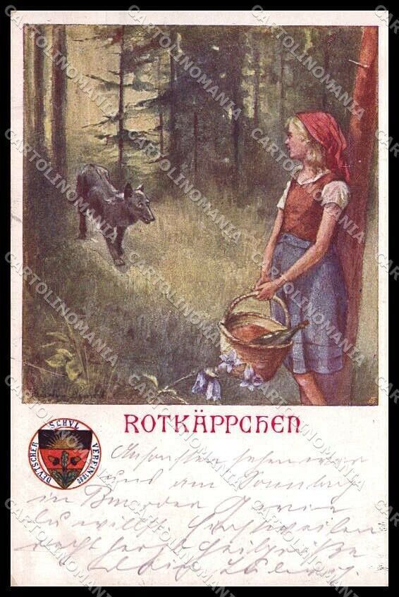 Artist Signed Fairy Tales Red Riding Hood Deutscher Schulverein 59 pc ...