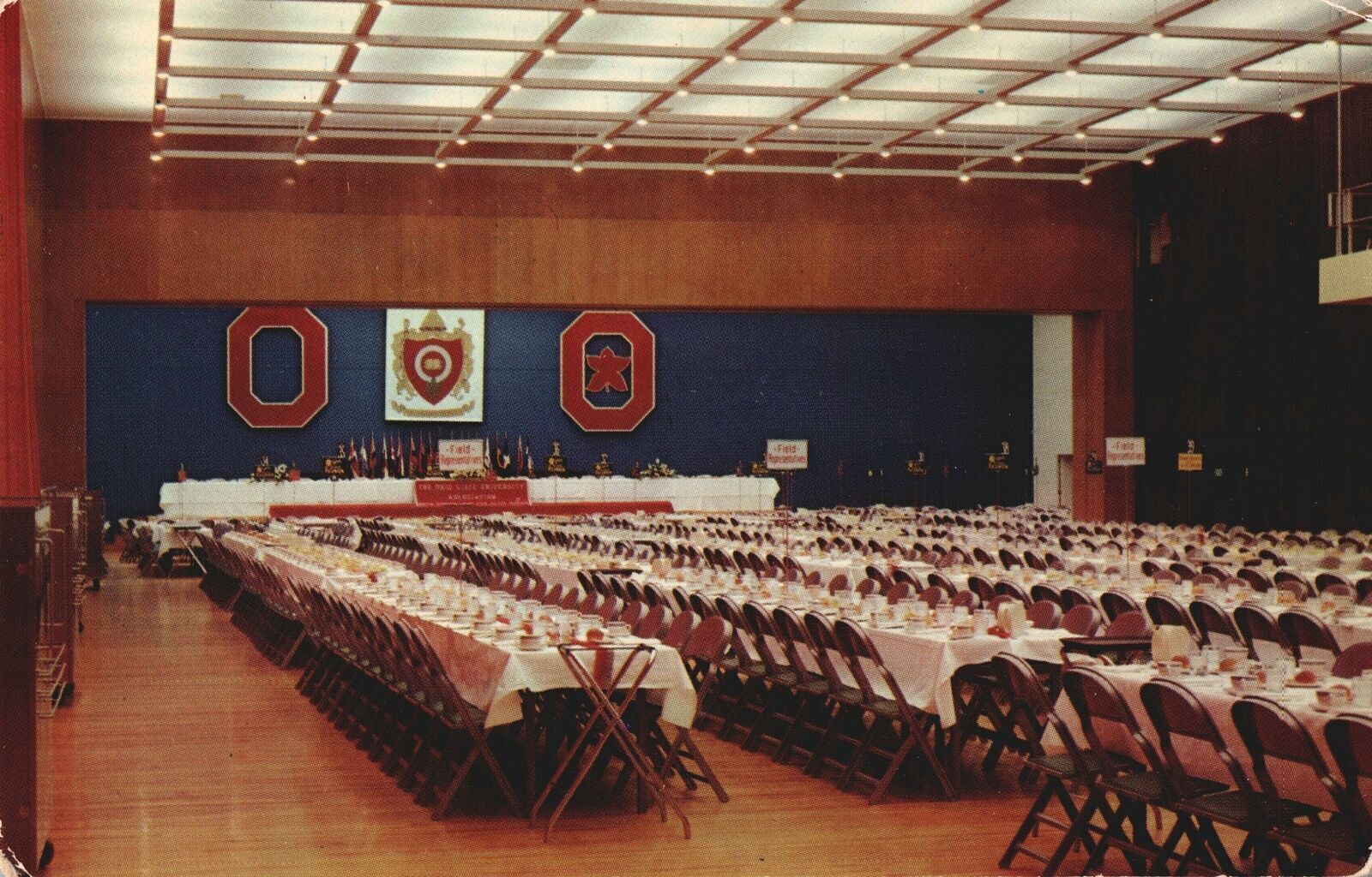 Vintage Postcard Large Hall at Ohio Union Ohio State University ...