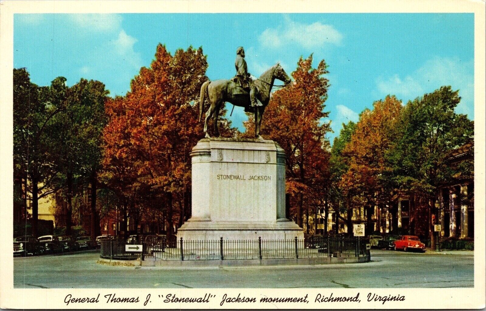 General Thomas Stonewall Jackson Monument Richmond Virginia WB WOB ...