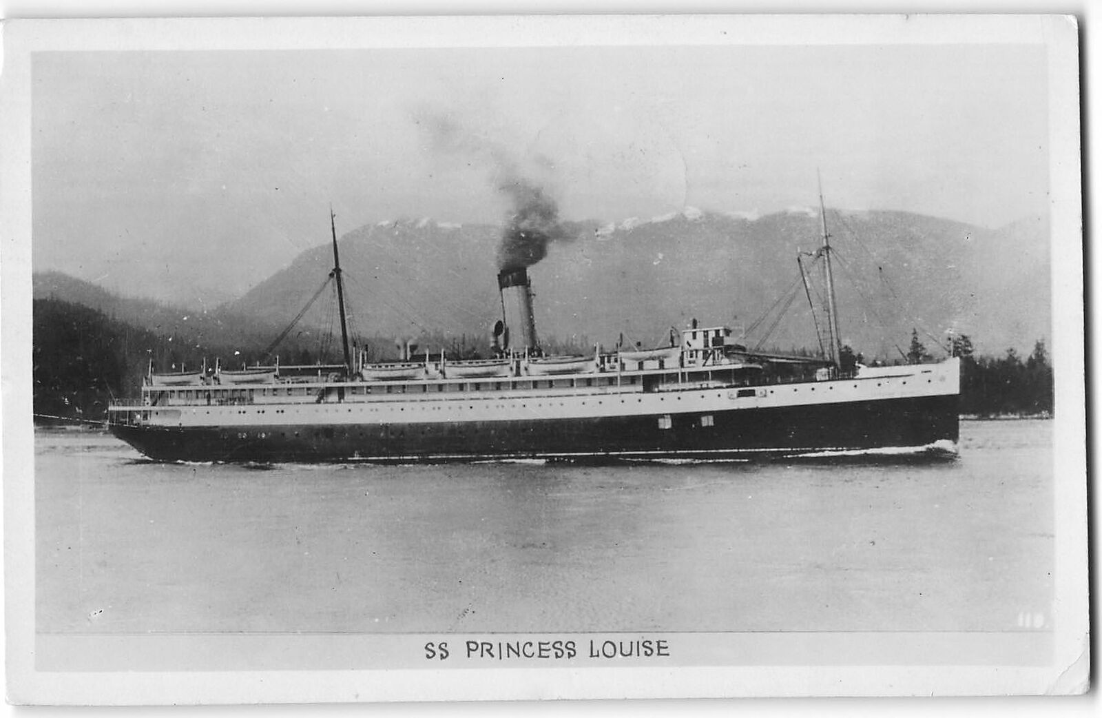SS PRINCESS LOUISE - CPR "Princess Fleet" Steamship - 1953 Real Photo ...