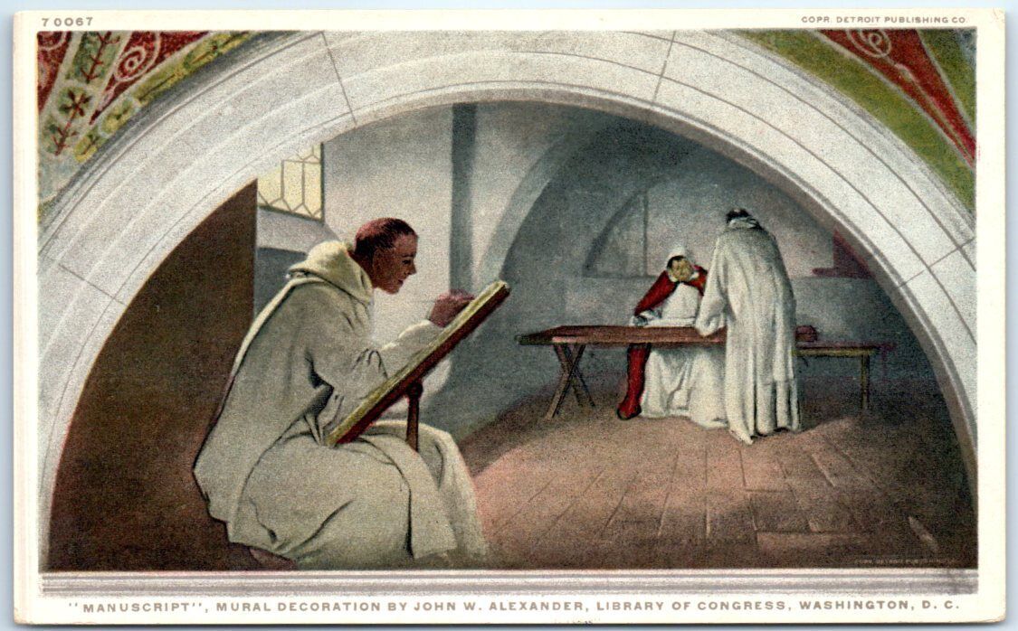 "Manuscript", Mural Decoration By John W. Alexander, Library of ...