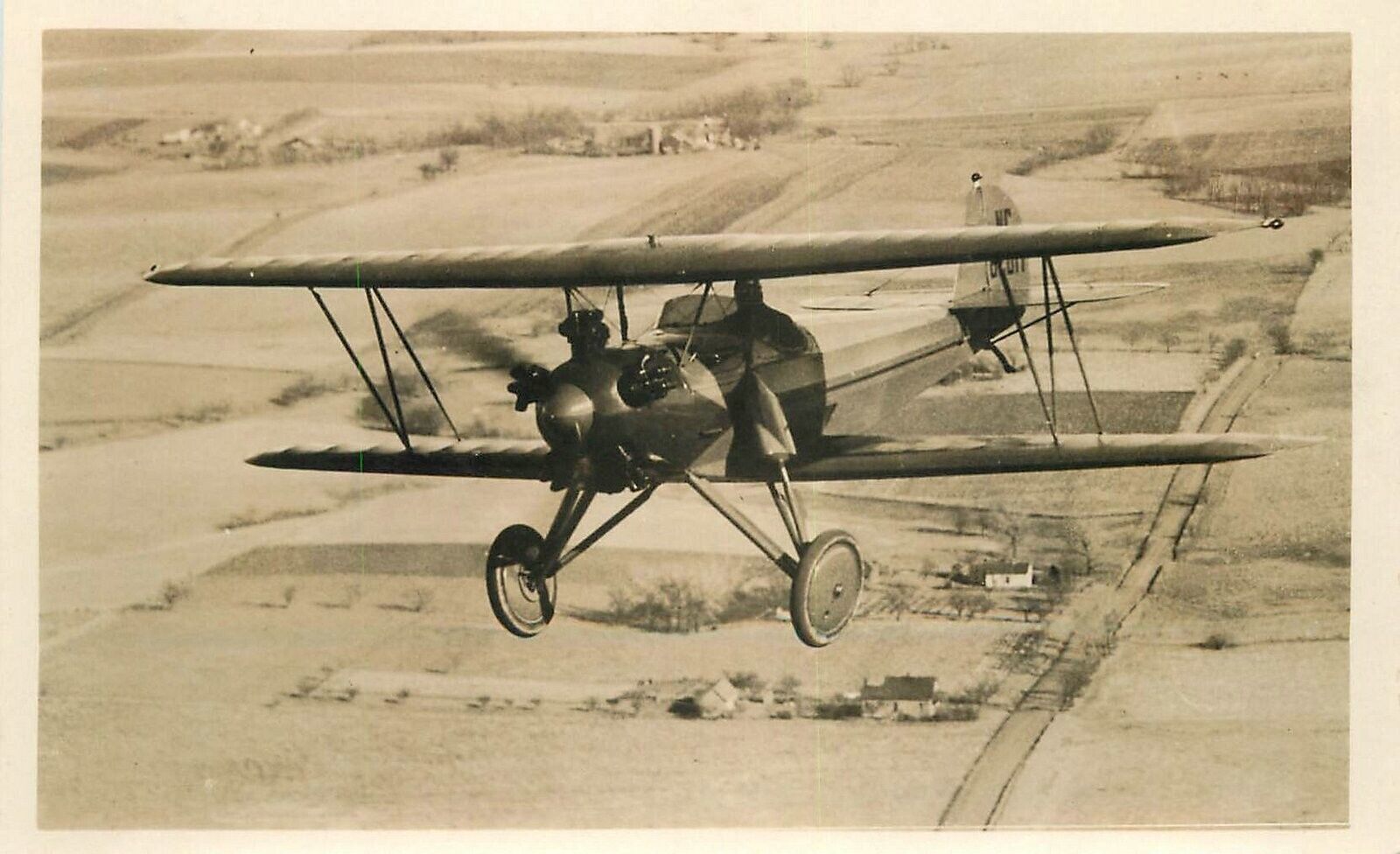 Postcard RPPC 1930s Aircraft Aviation Advertising Arrow Sport Pursuit ...