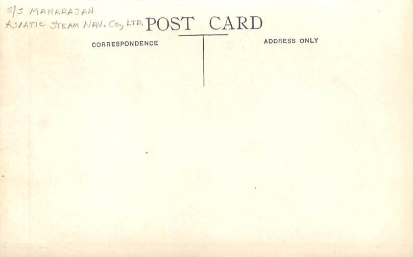 SS Mahardjah Asiatic Steam Navigation Co Ship Unused | Topics - Other ...