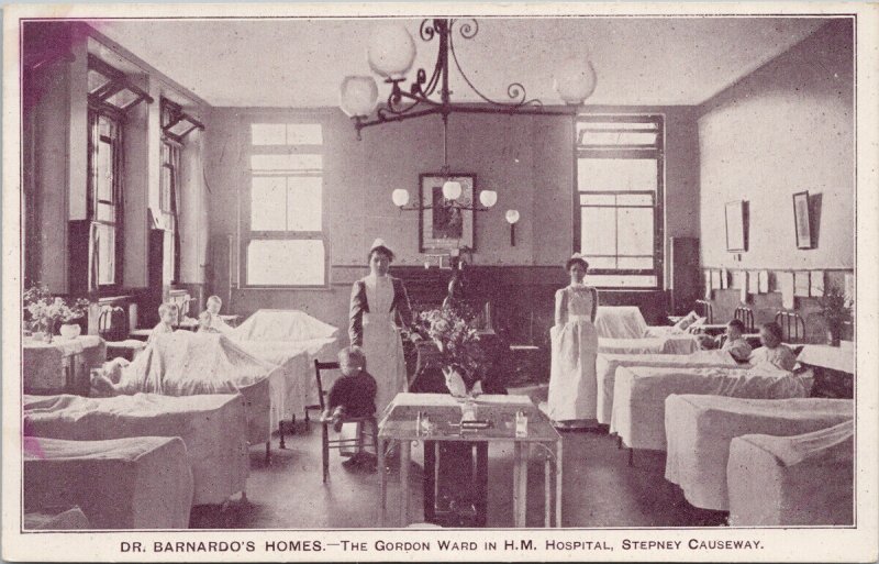 Dr Barnado's Homes Gordon Ward in HM Hospital Stepney Causeway Postcard ...