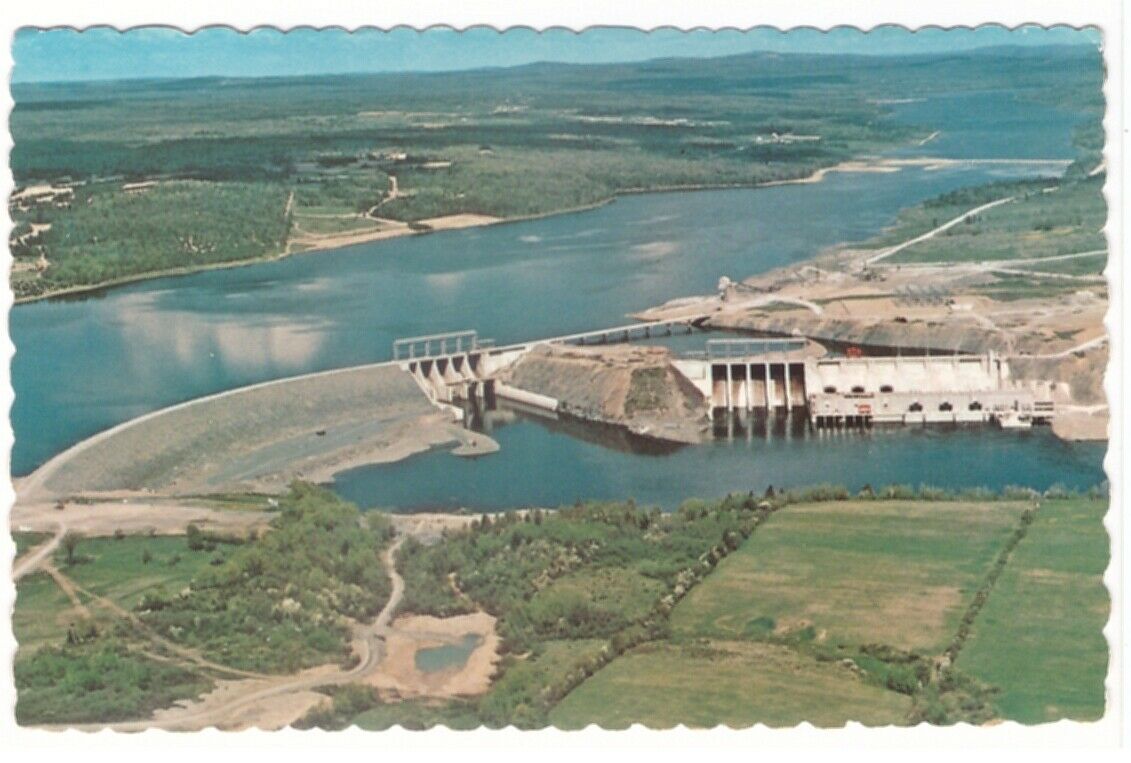 Mactaquac Hydro Development Dam, Saint John River, NB, 1969 Chrome ...