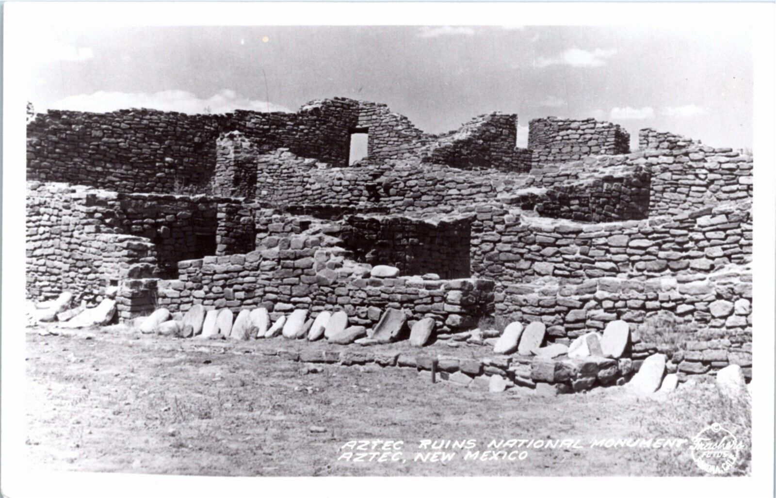 RPPC Postcard NM Aztec Ruins National Monument Built by Pueblo Indians ...