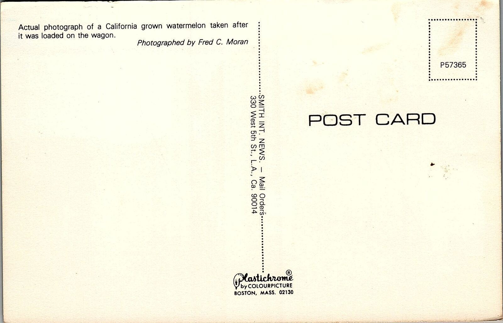 Vintage California Wagon Full of Watermellon Exaggerated Postcard 36-33 ...