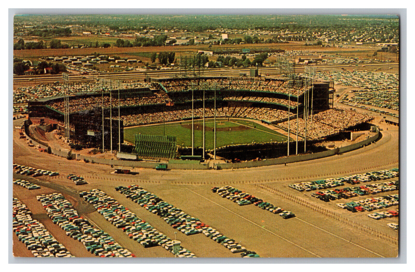 Postcard MN Metropolitan Stadium Twins Vikings Vintage Standard View ...