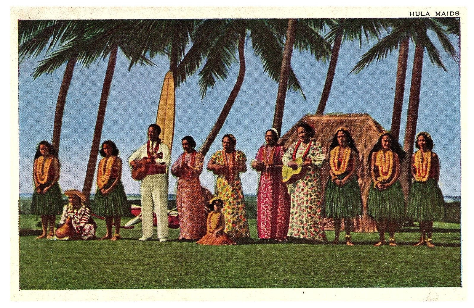 Hula Maids Dance Hawaii's Native Dance The Hula Hawaii Postcard ...