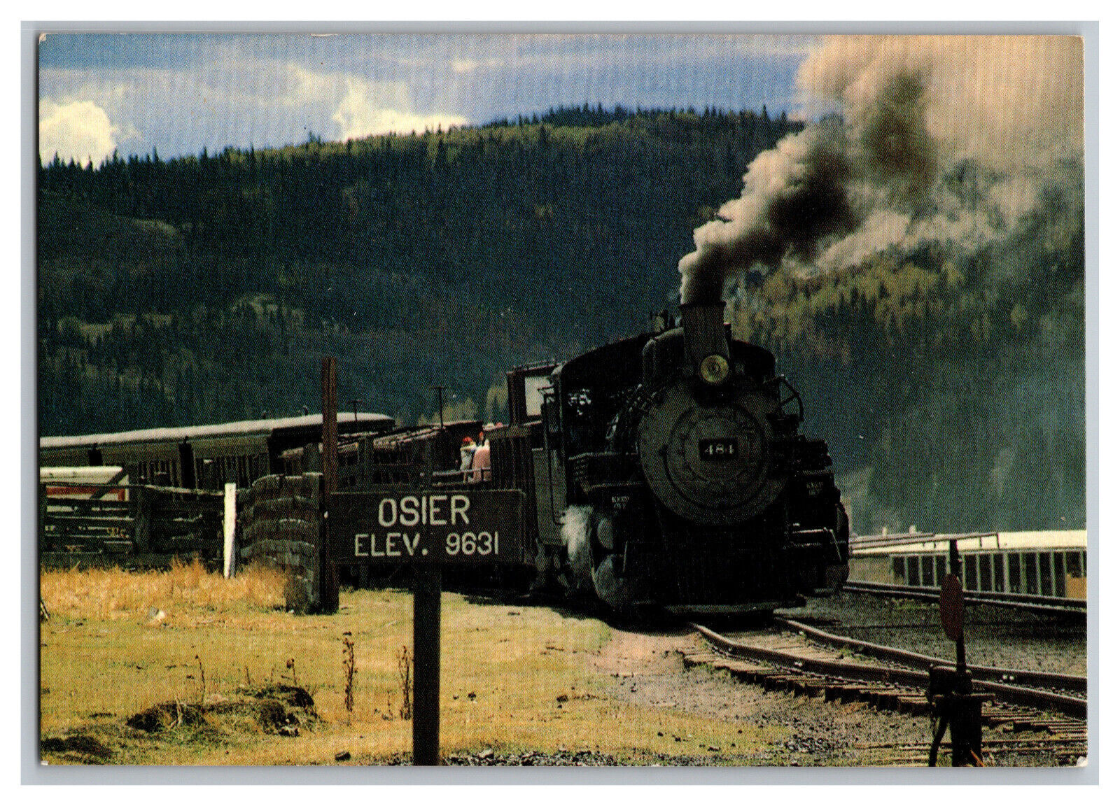 Postcard CO C&TS Train Stop At Osier For Lunch Continental Card ...
