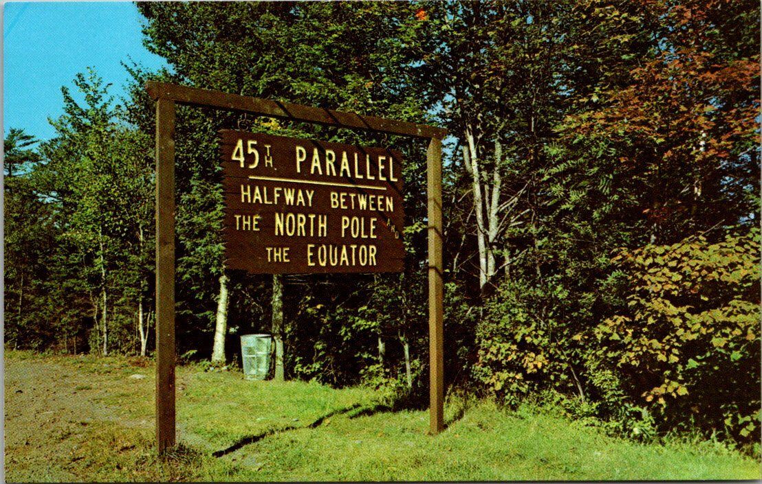 New Hampshire West Stewartstown 45th Parallel Marker | United States ...