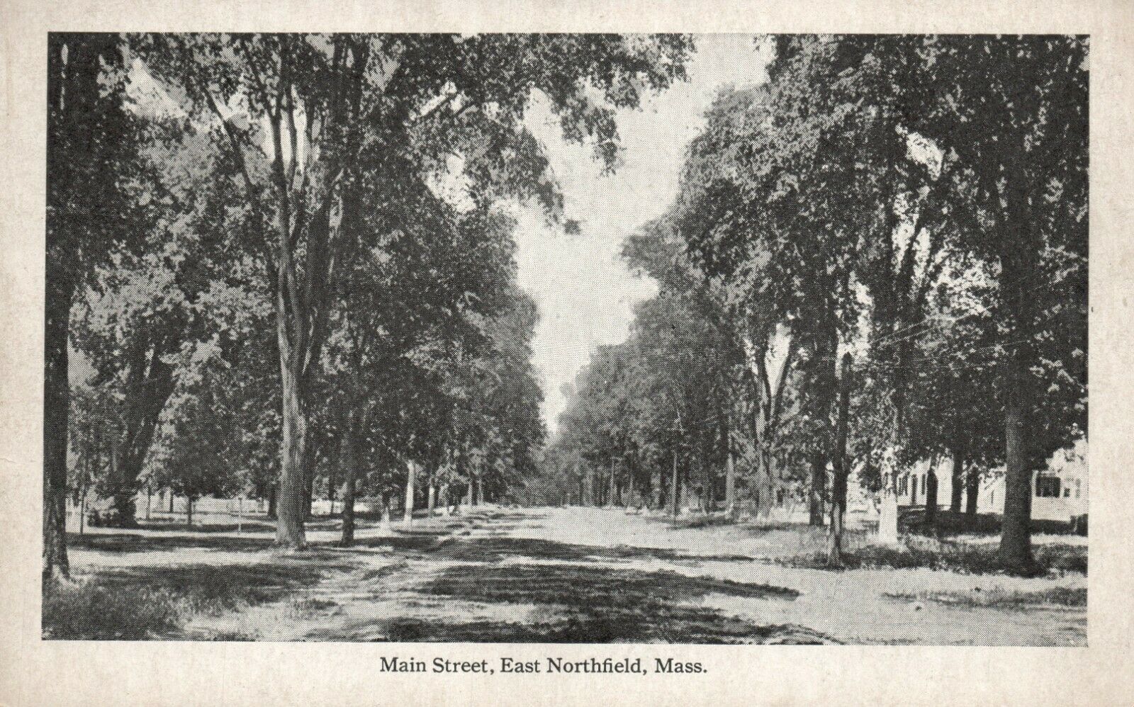Vintage Postcard 1920s Main Street Eat Northfield MA Massachusetts ...