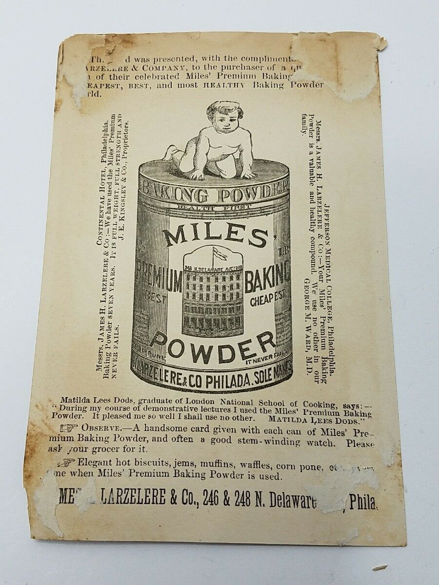 Victorian MILES BAKING POWDER Trade Card Girl With Ukulele | Ephemera ...
