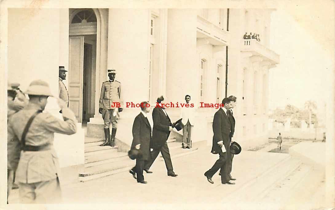 Haiti President, RPPC, Louis Borno Leaving the Port-au-Prince Palace ...