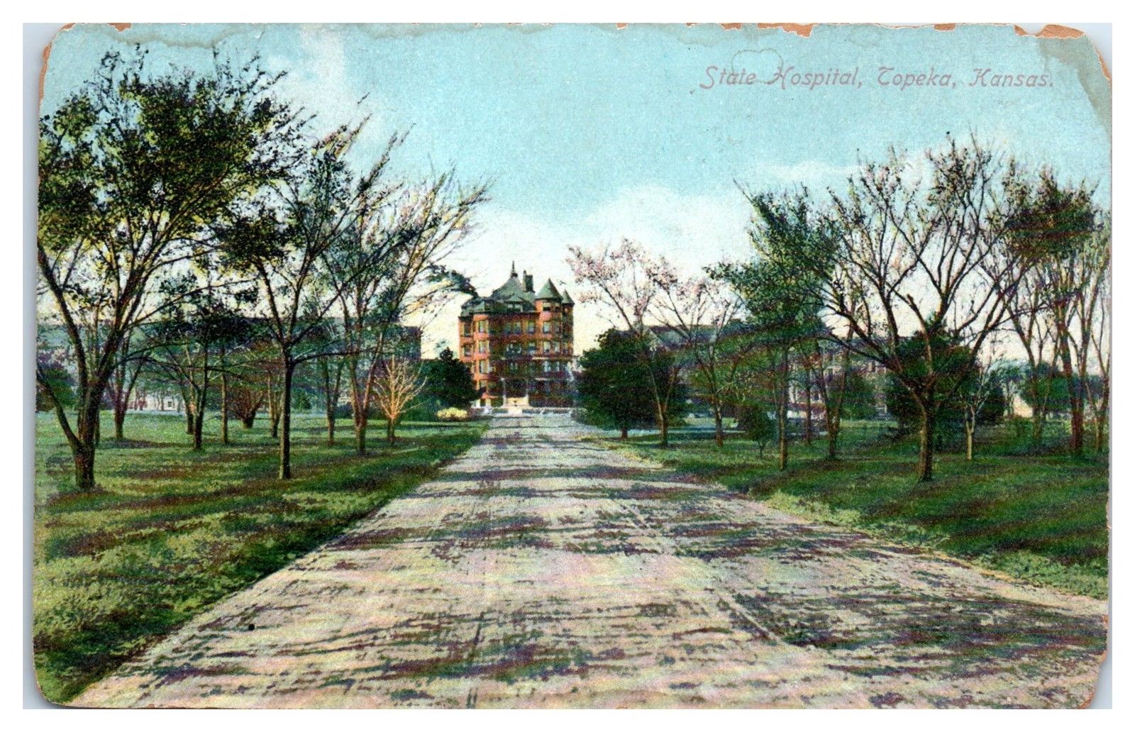 Early 1900s State Hospital Insane Asylum, Topeka, KS Postcard | United ...