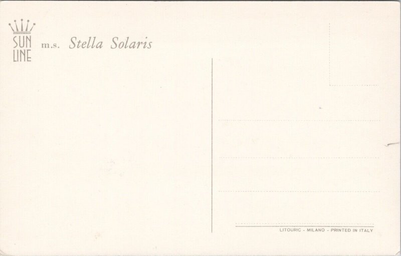 Sun Line MS 'Stella Solaris' Ship Boat Unused Continental Postcard C9 ...