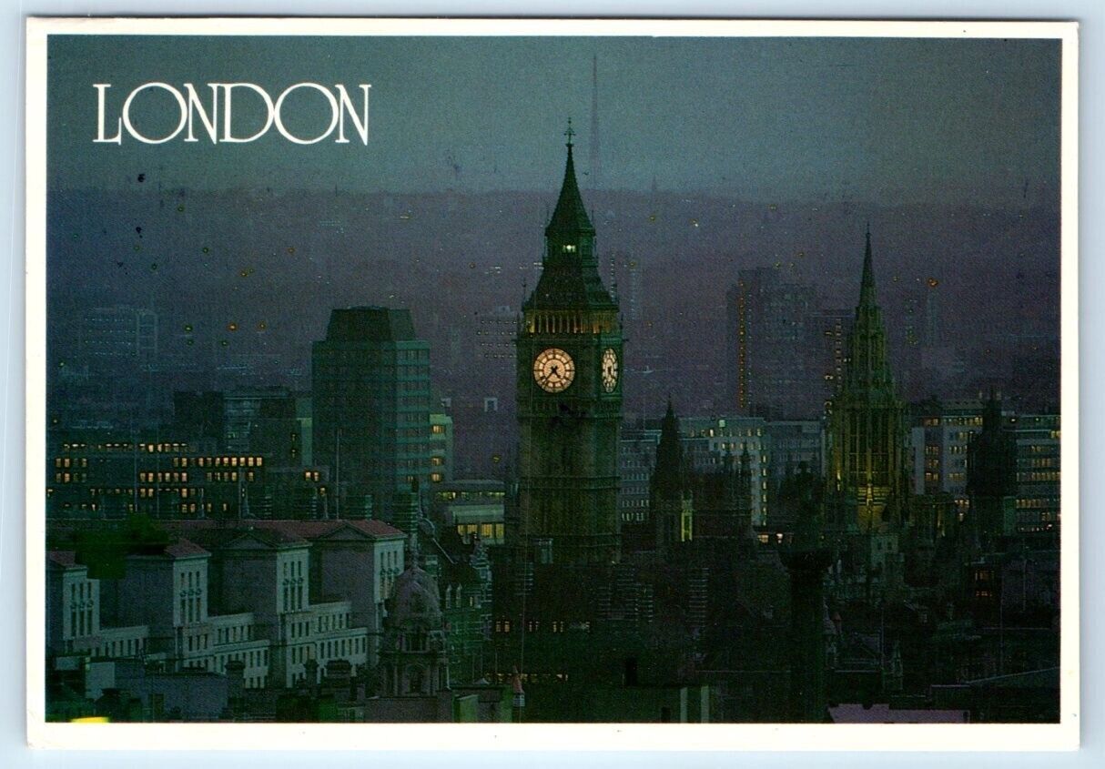 LONDON Big Ben Night View ENGLAND UK 4x6 Postcard | Europe - United ...