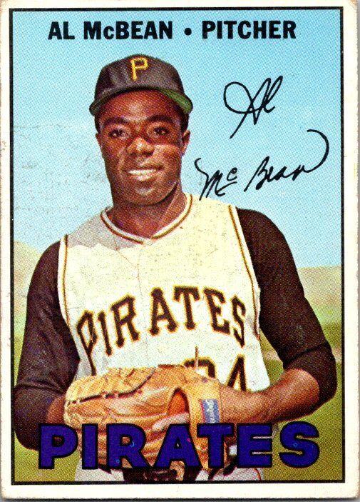 1967 Topps Baseball Card Al McBean Pittsburgh Pirates sk2282 | Topics ...