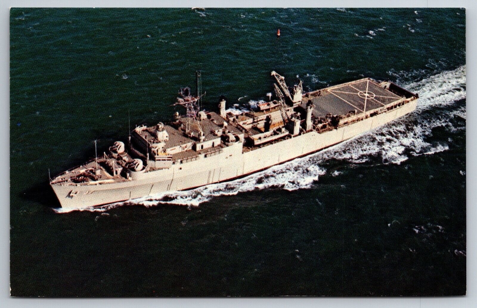 U.S.S. Portland LSD 37 Navy Amphibious Landing Ship Dock Photo Postcard ...