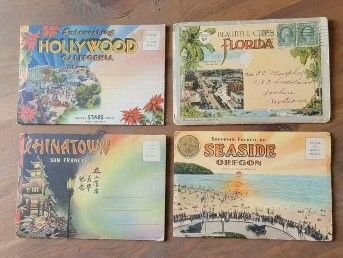 Bundle of 12 Postcard Folders - Several photos per booklet - 1900s ...