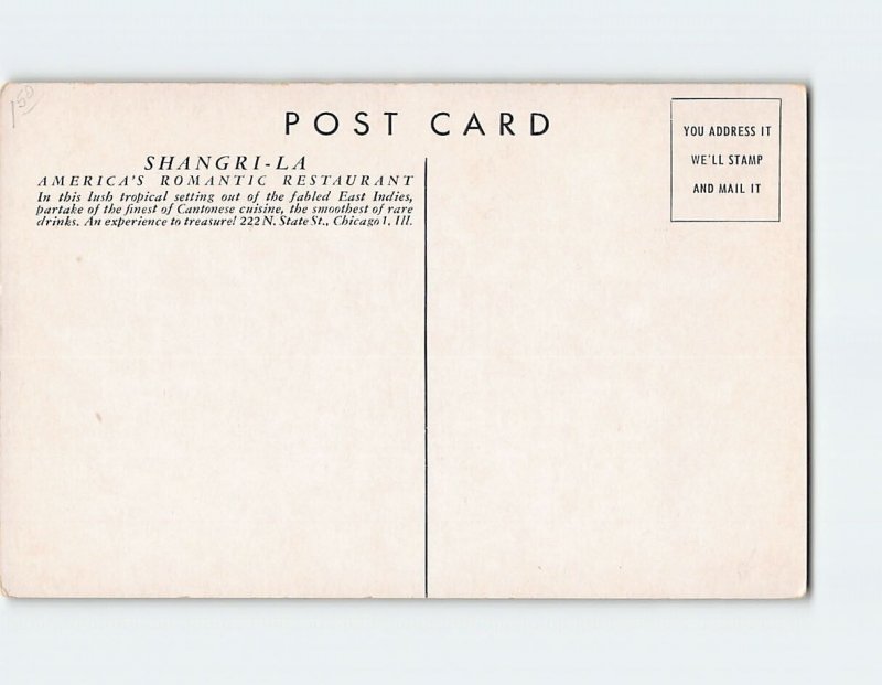Postcard Shangri-La, 222 N. State Street, Chicago, Illinois, USA ...