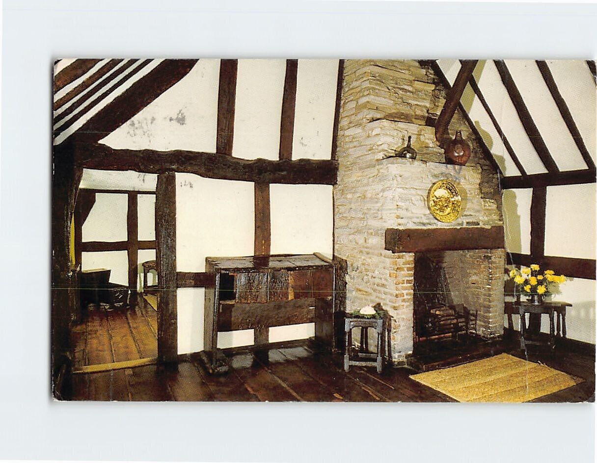 Postcard The Old School Desk, Shakespeare's Birthplace, England ...