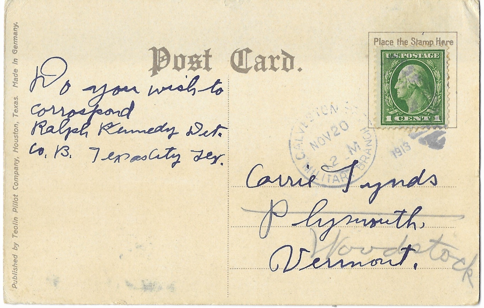 Lake Sam Houston in Sam Houston Park Houston Texas 1919 | United States ...