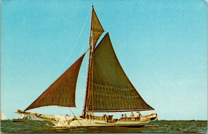 JT Leonard Sailboat Round-Bottom Topmast Oyster Sloop Chesapeake Bay ...