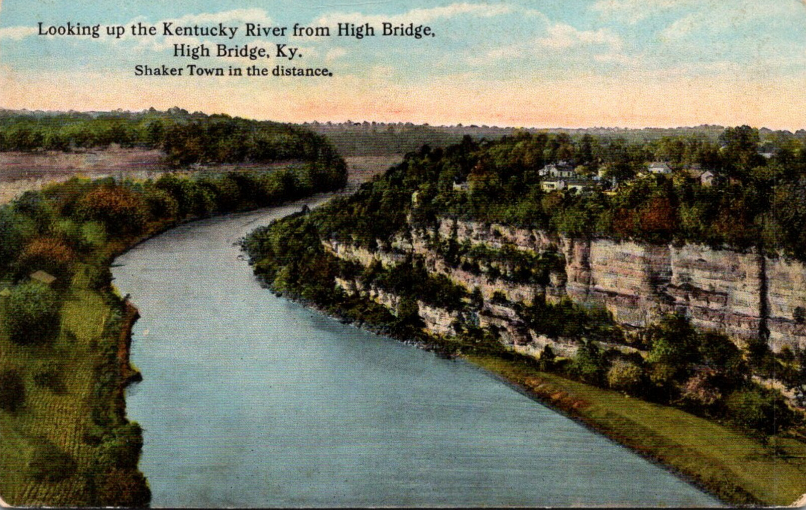 Kentucky High Bridge Looking Up Kentucky River From High Bridge ...