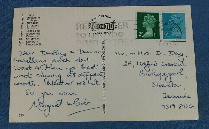 Vintage Multiview Postcard Cornwall Postmarked 1973 A1C | Europe ...