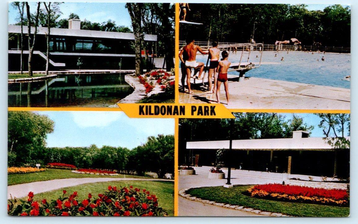 WINNIPEG, Manitoba Canada ~ KILDONAN PARK Swimming Pool c1960s Postcard ...