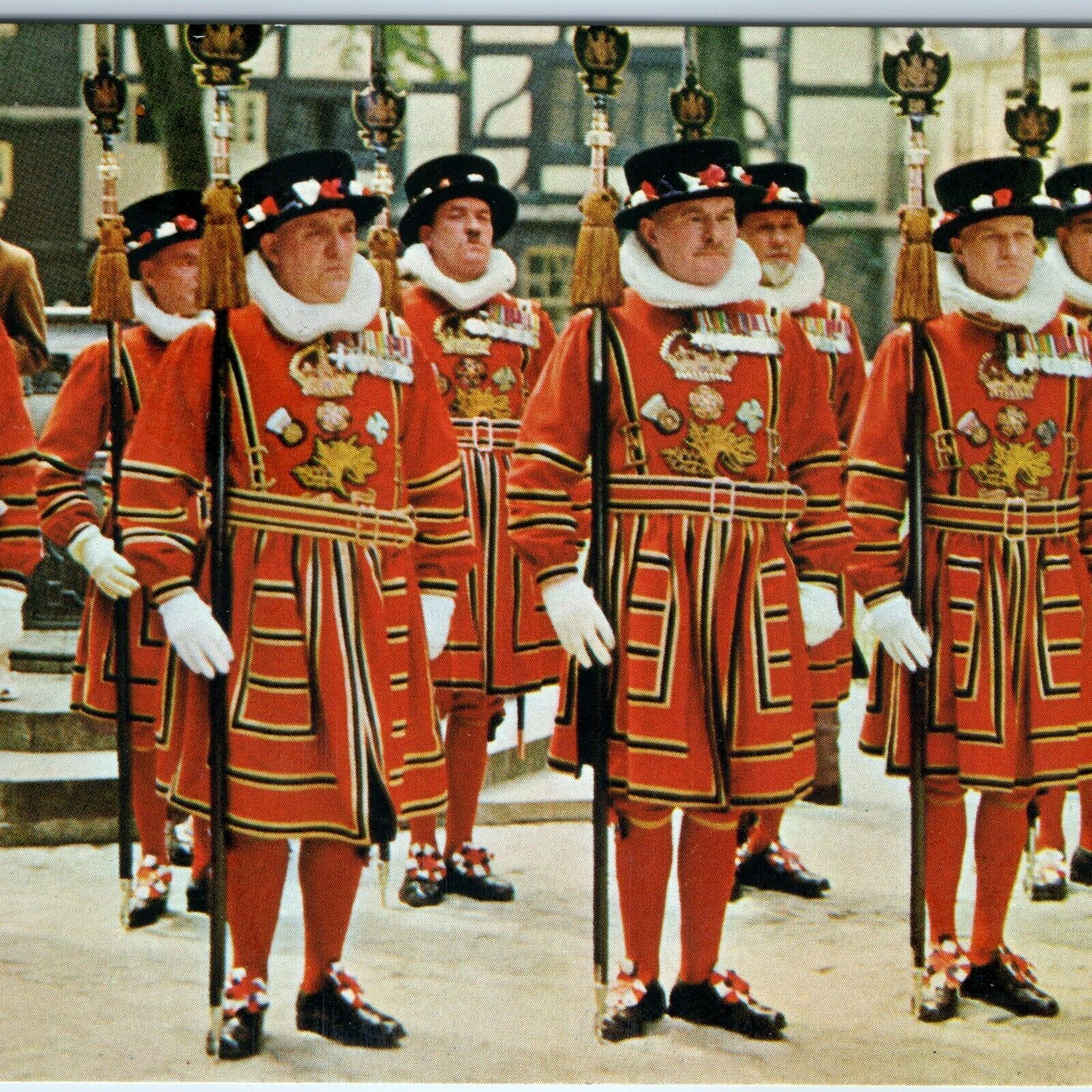 c1970s London, England, U.K. Yeoman Warders Guards Tower Rare View ...