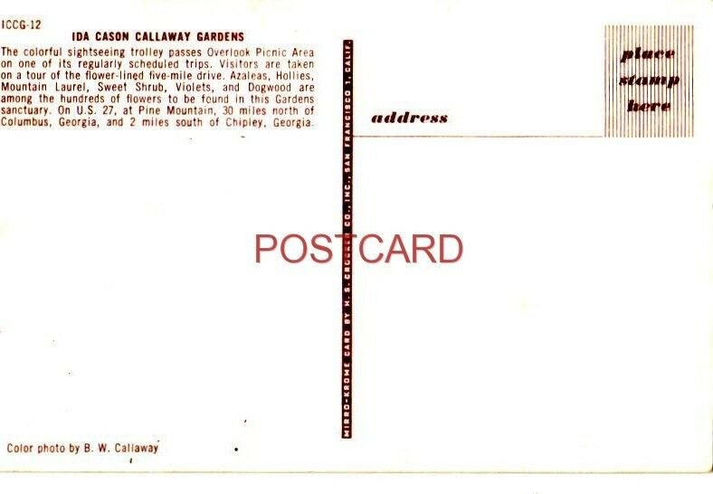 IDA CASON CALLAWAY GARDENS, PINE MOUNTAIN, GEORGIA sightseeing trolley ...