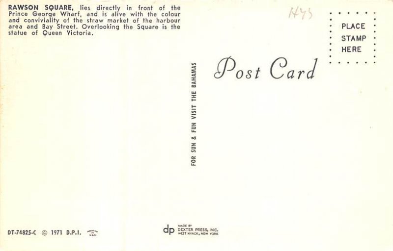 Rawson Square Nassau in the Bahamas Unused | Topics - Other, Postcard ...