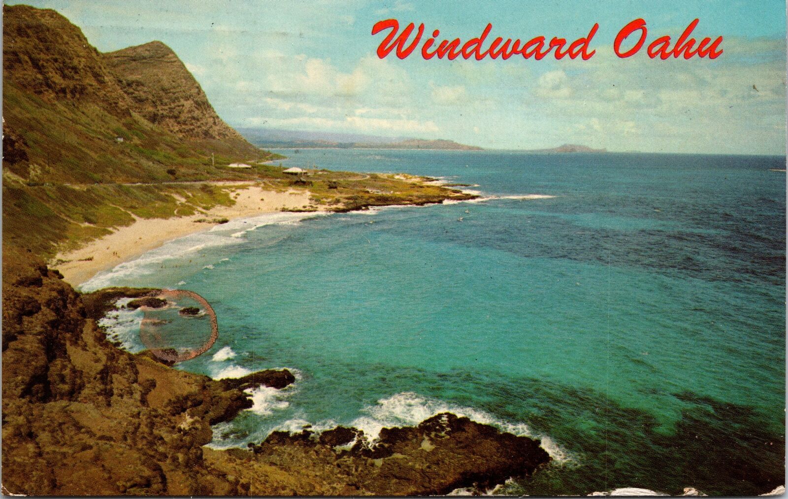 Vintage Postcard View of the Windward Side of Oahu Hawaii Posted 1970 ...