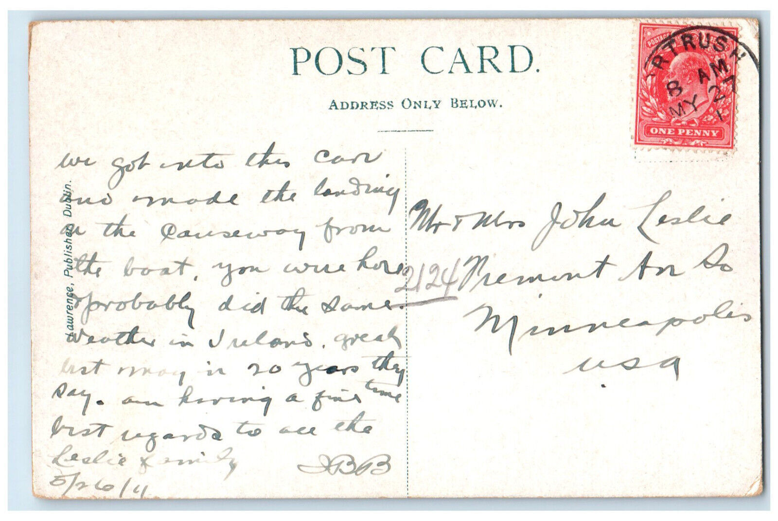 c1910 Portcoon Cave Giant's Causeway Antrim Northern Ireland Postcard ...